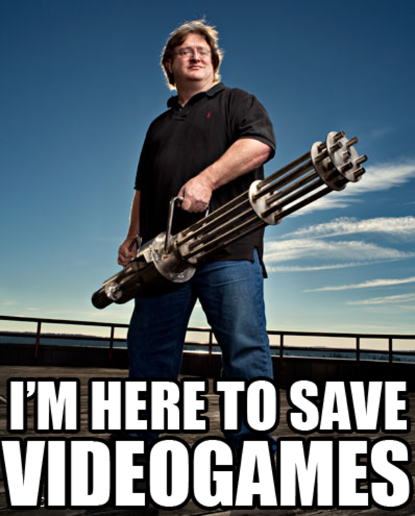 Gabe's Here To Save Video Games | Gabe Newell | Know Your Meme