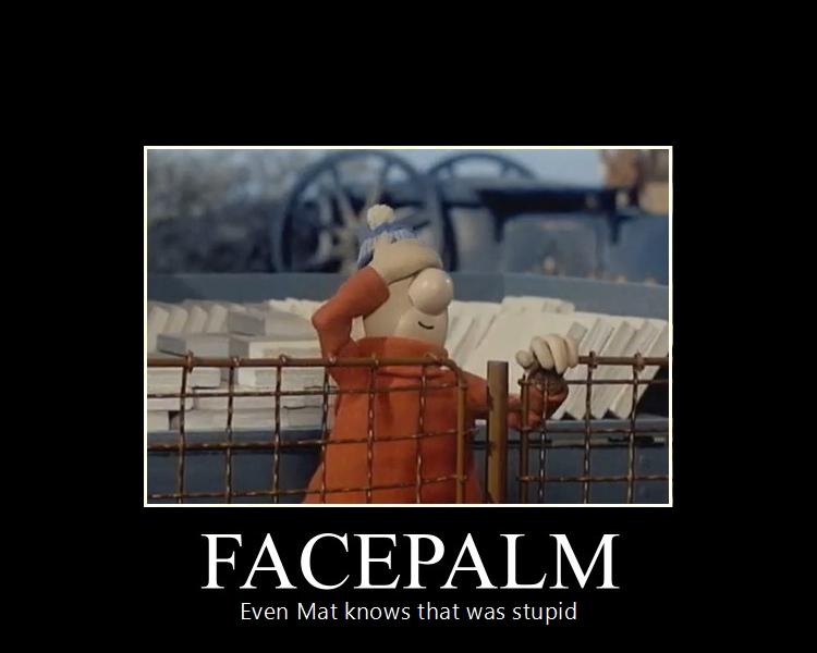 Mat doing facepalm | Facepalm | Know Your Meme