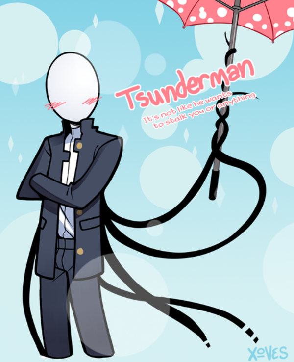 Tsunderman Slender Man Know Your Meme