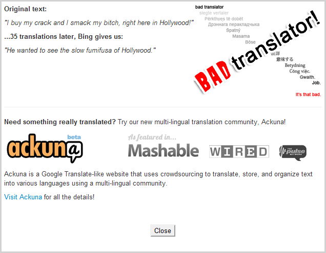 [Image - 405534] | Bad Translator | Know Your Meme