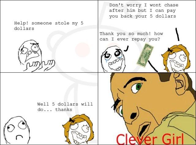 Clever Girl rage comic 5 | Clever Girl | Know Your Meme