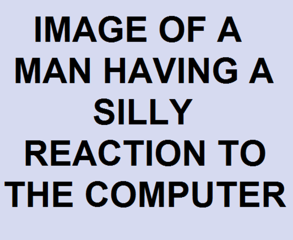 image of a man having a silly reaction to the computer. | Computer ...