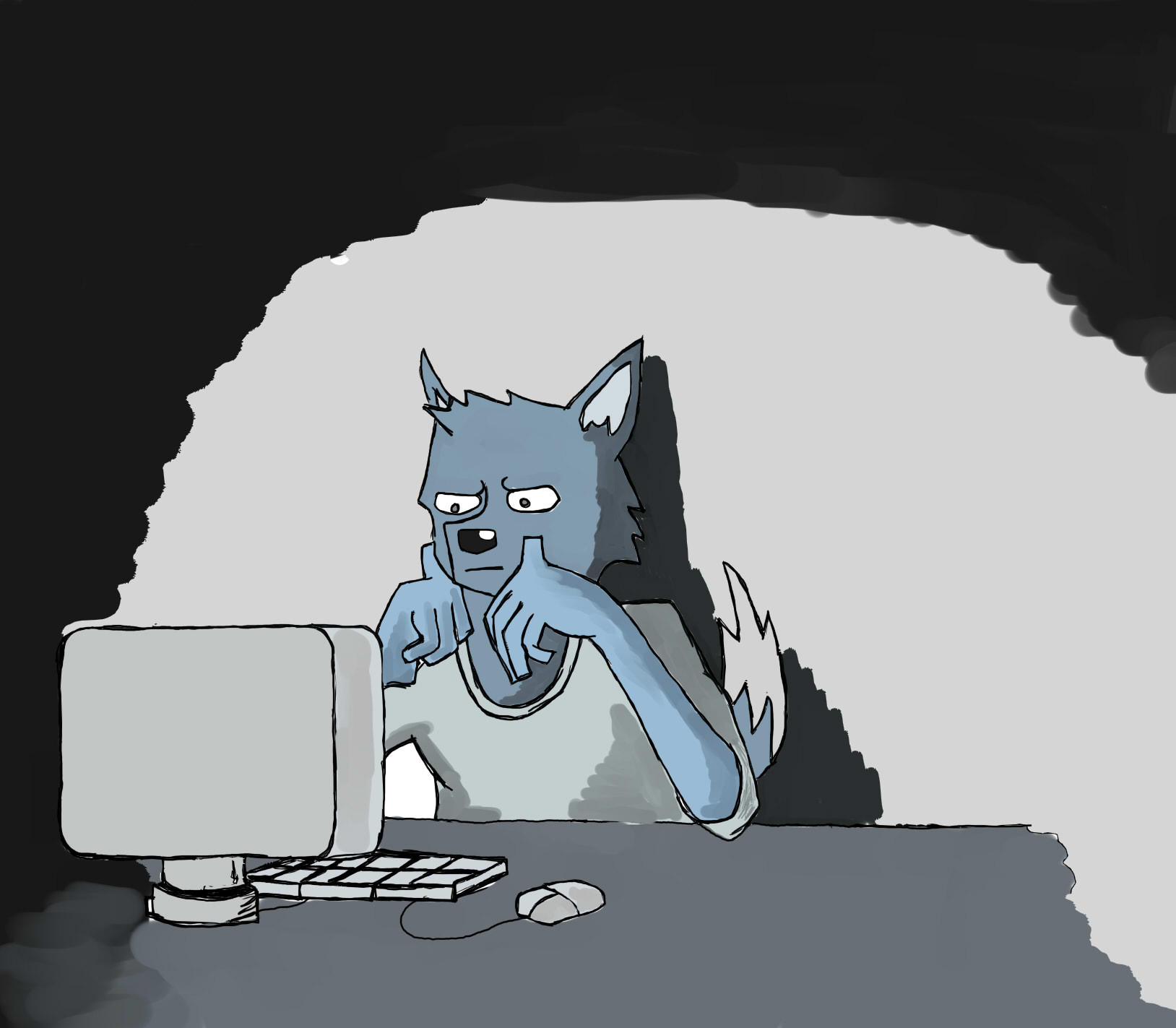 Computer Reaction Face Fur Version | Computer Reaction Faces | Know ...