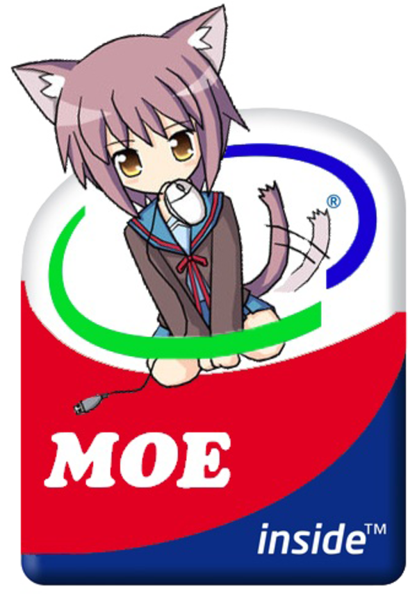 Moe inside, by master117jogi | Intel Inside Stickers | Know Your Meme