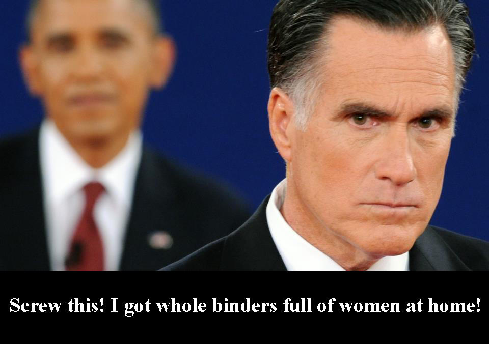 Romney in a bind! | Binders Full of Women | Know Your Meme