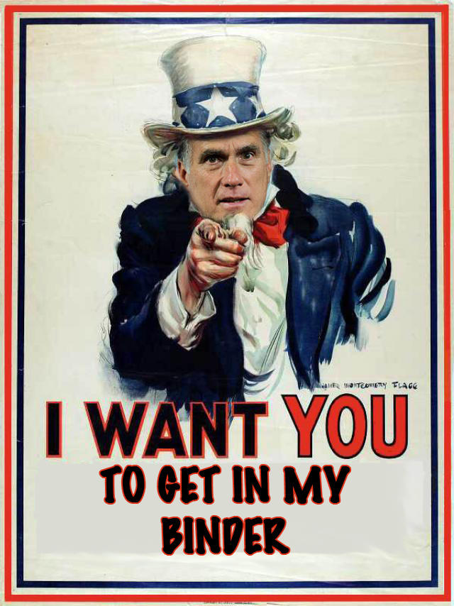 I want you.... to get in my binder! | Binders Full of Women | Know Your ...