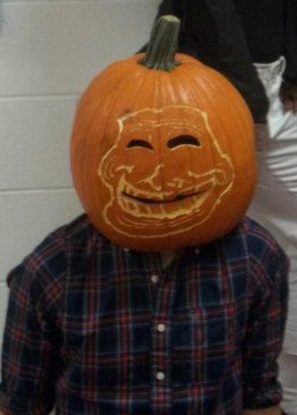 Troll pumpkin head | Trollface | Know Your Meme