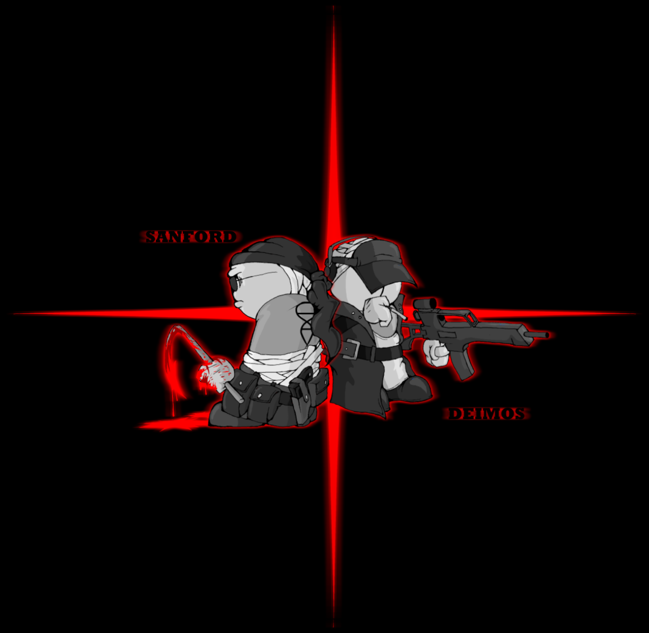 Sanford and Deimos | Madness Combat | Know Your Meme