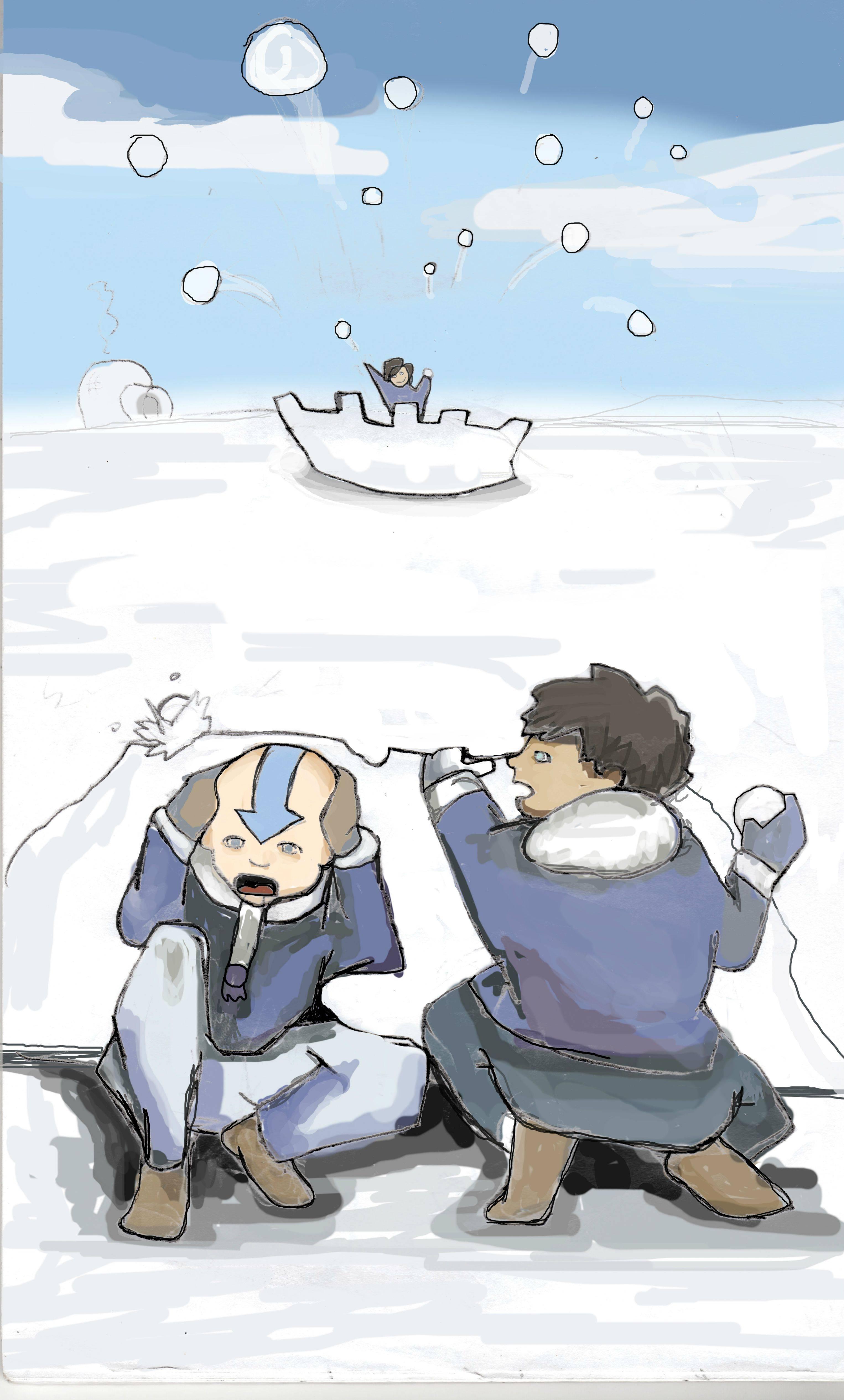 Tenzin and Bumi vs Kya | Avatar: The Last Airbender / The Legend of ...