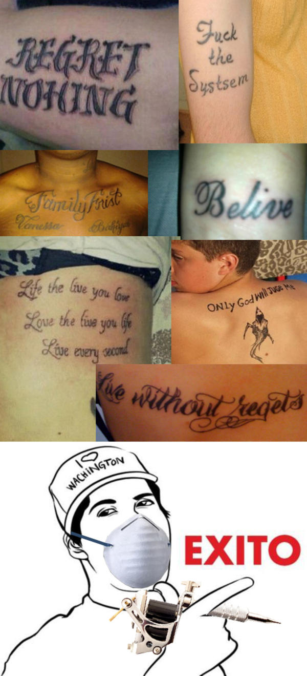 Exito tattoo | EXITO | Know Your Meme