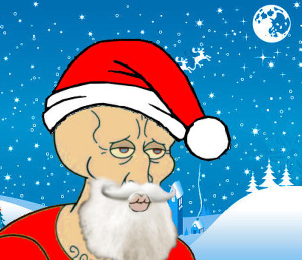 Handsome Santa | Handsome Squidward / Squidward Falling | Know Your Meme