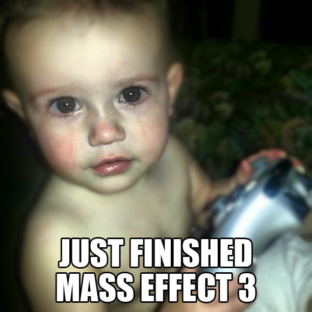 Crying Gamer Baby - Mass Effect 3 Ending | Know Your Meme