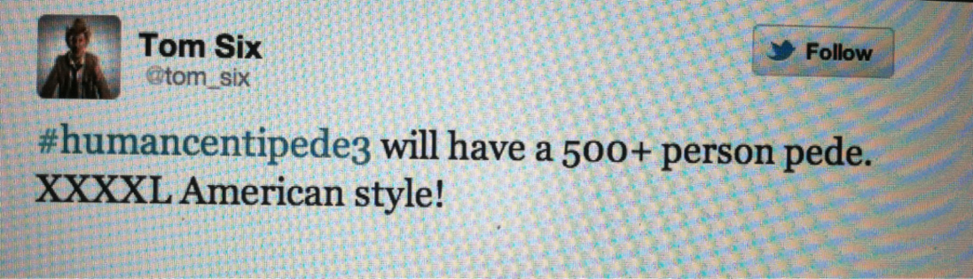 Human Centipede 3 Twitter Info | The Human Centipede | Know Your Meme