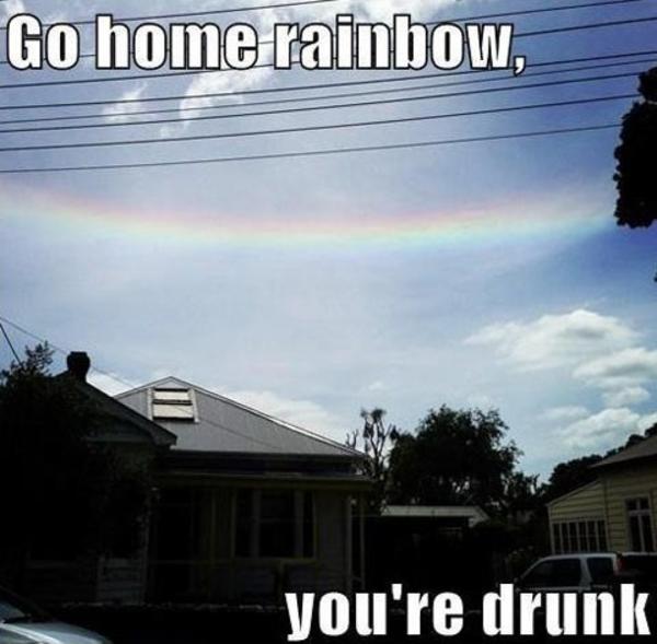 Upside Down Rainbow | Go Home, You Are Drunk | Know Your Meme