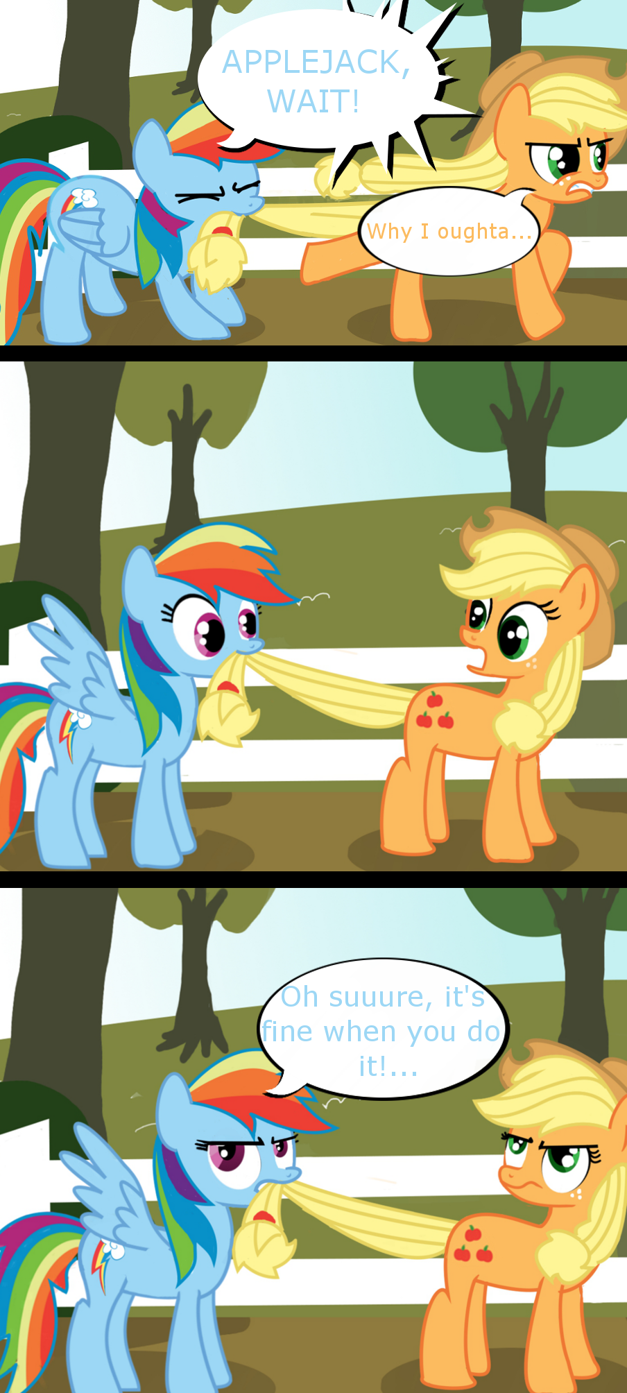 On the Other Side of the Tail-Pulling | My Little Pony: Friendship is ...