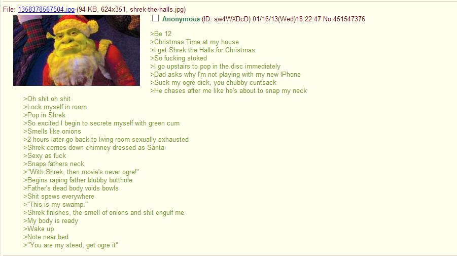 Santa Shrek | Shrek | Know Your Meme