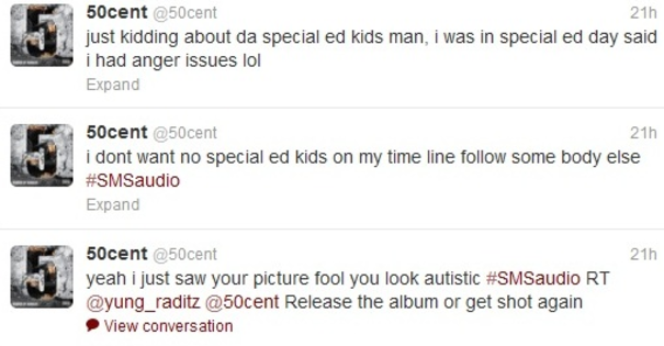 50 Cent Autism Tweets | Autism | Know Your Meme