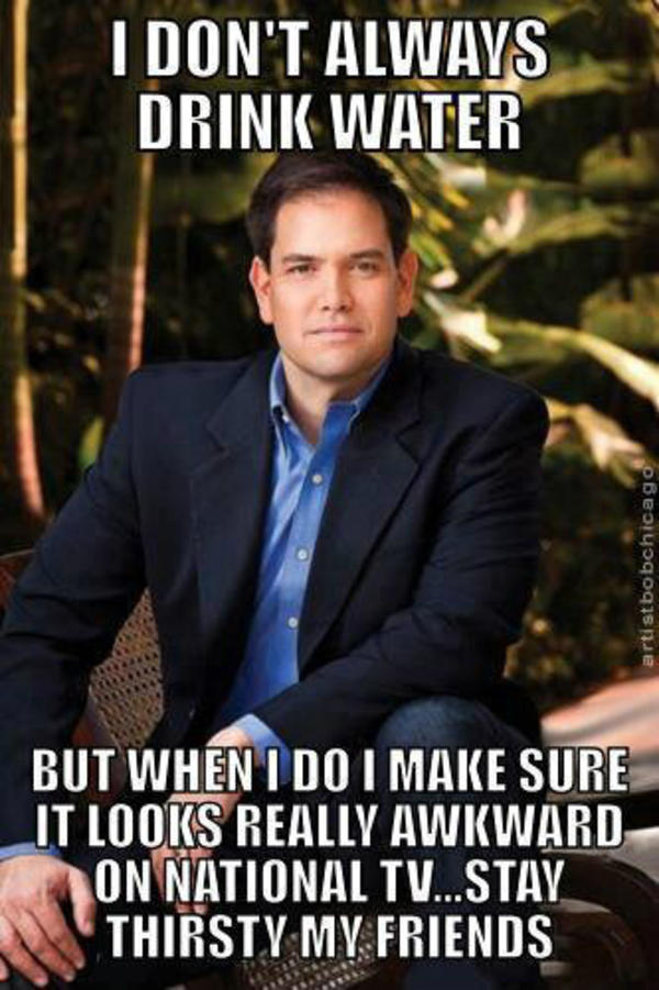 [Image - 498541] | Marco Rubio's Water Break | Know Your Meme