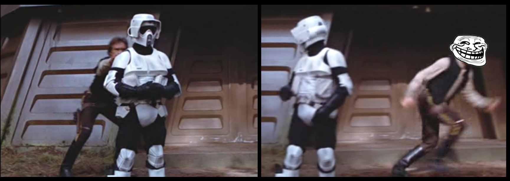 A Troll in a Galaxy Far Far Away | Trollface | Know Your Meme