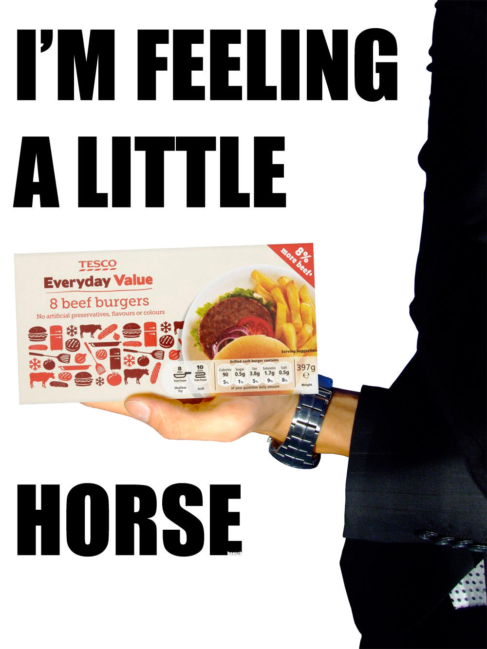 Feeling a little horse | 2013 Horse Meat Scandal | Know Your Meme