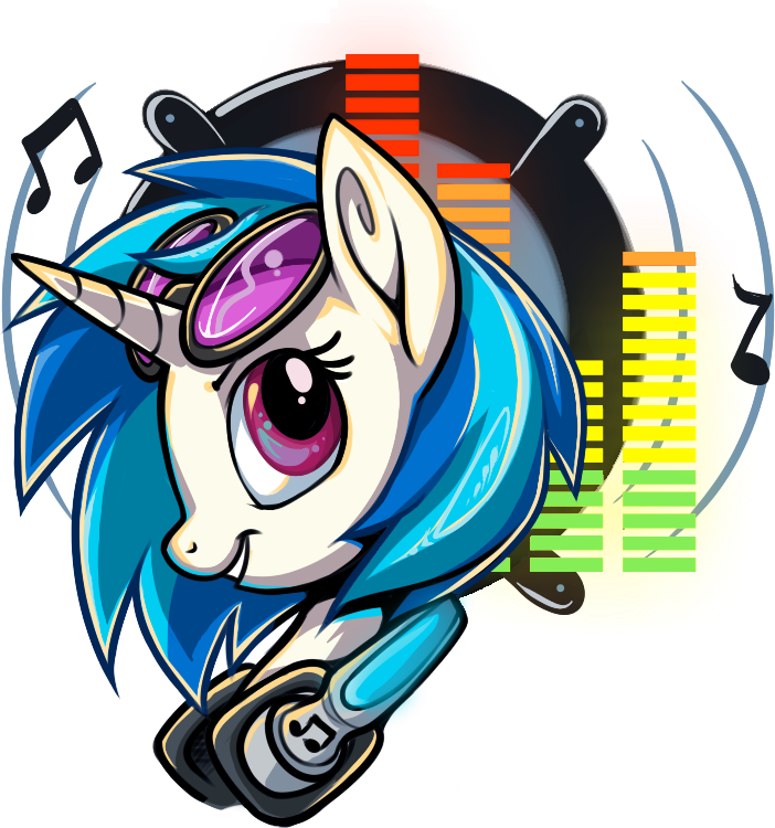 Vinyl Scratch Badge | DJ P0N-3 / Vinyl Scratch | Know Your Meme