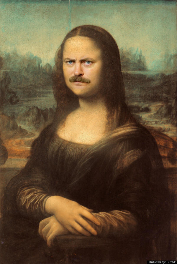 Ron Swanson Mona Lisa | Alternate Universe | Know Your Meme