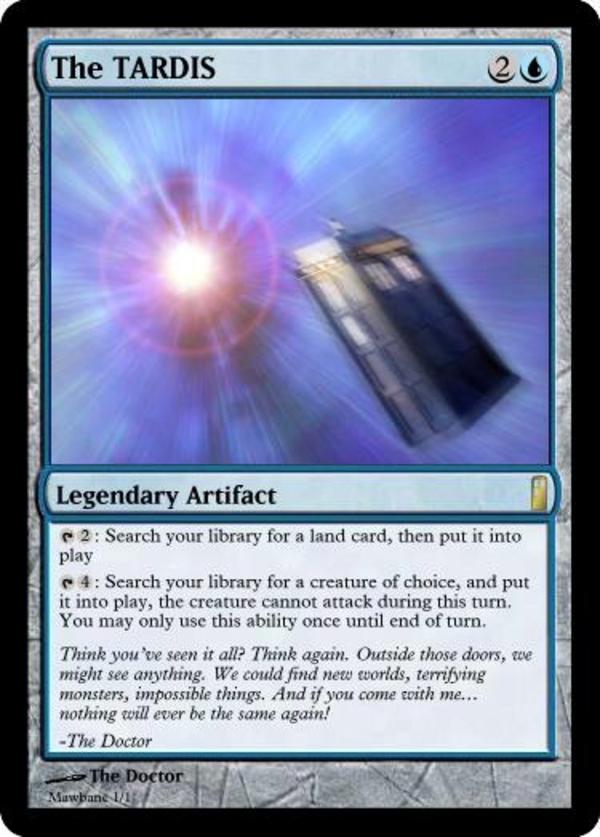 TARDIS MTG Legendary Artifact | Fake CCG Cards | Know Your Meme