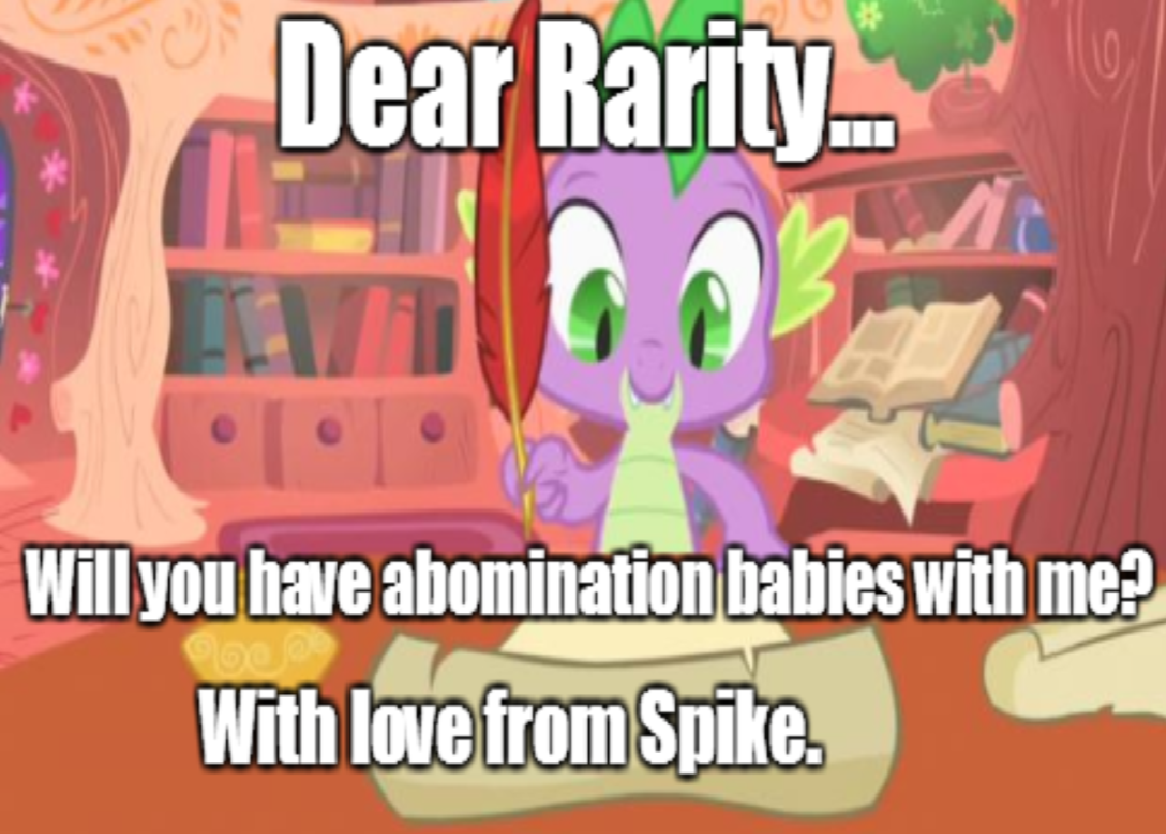 Spike's romantic letter for Rarity. | My Little Pony: Friendship is ...