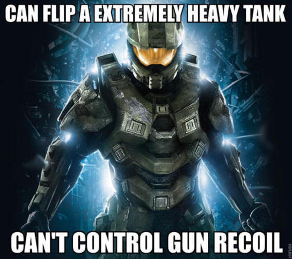 Gun recoil | Video Game Logic | Know Your Meme