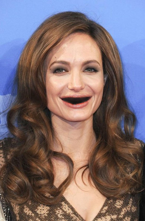 Angelina Jolie without teeth or eyelids | Actresses Without Teeth ...