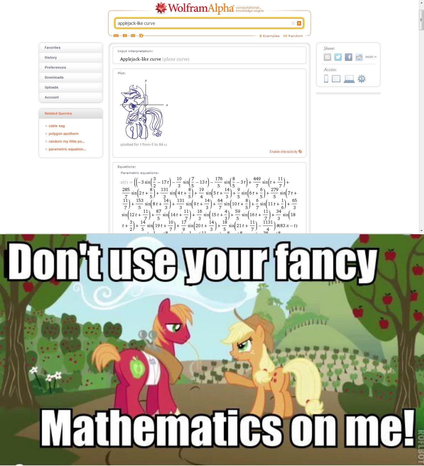 Fancy mathematics | My Little Pony: Friendship is Magic | Know Your Meme