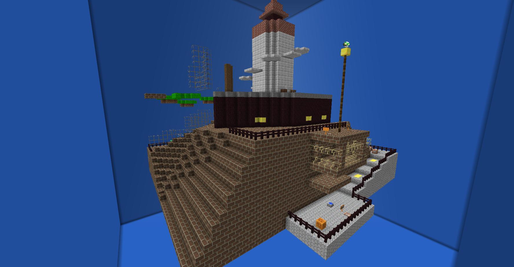 Mario 64: Whomp's Fortress | Minecraft Pixel Art | Know Your Meme