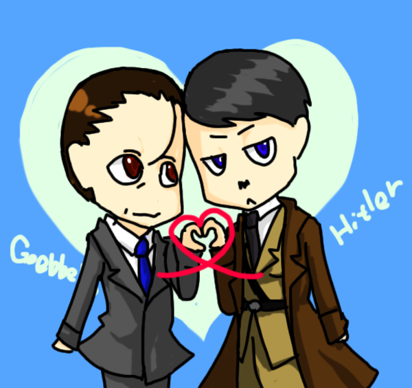 HitlerXGoebbels | Third Reich Artwork | Know Your Meme