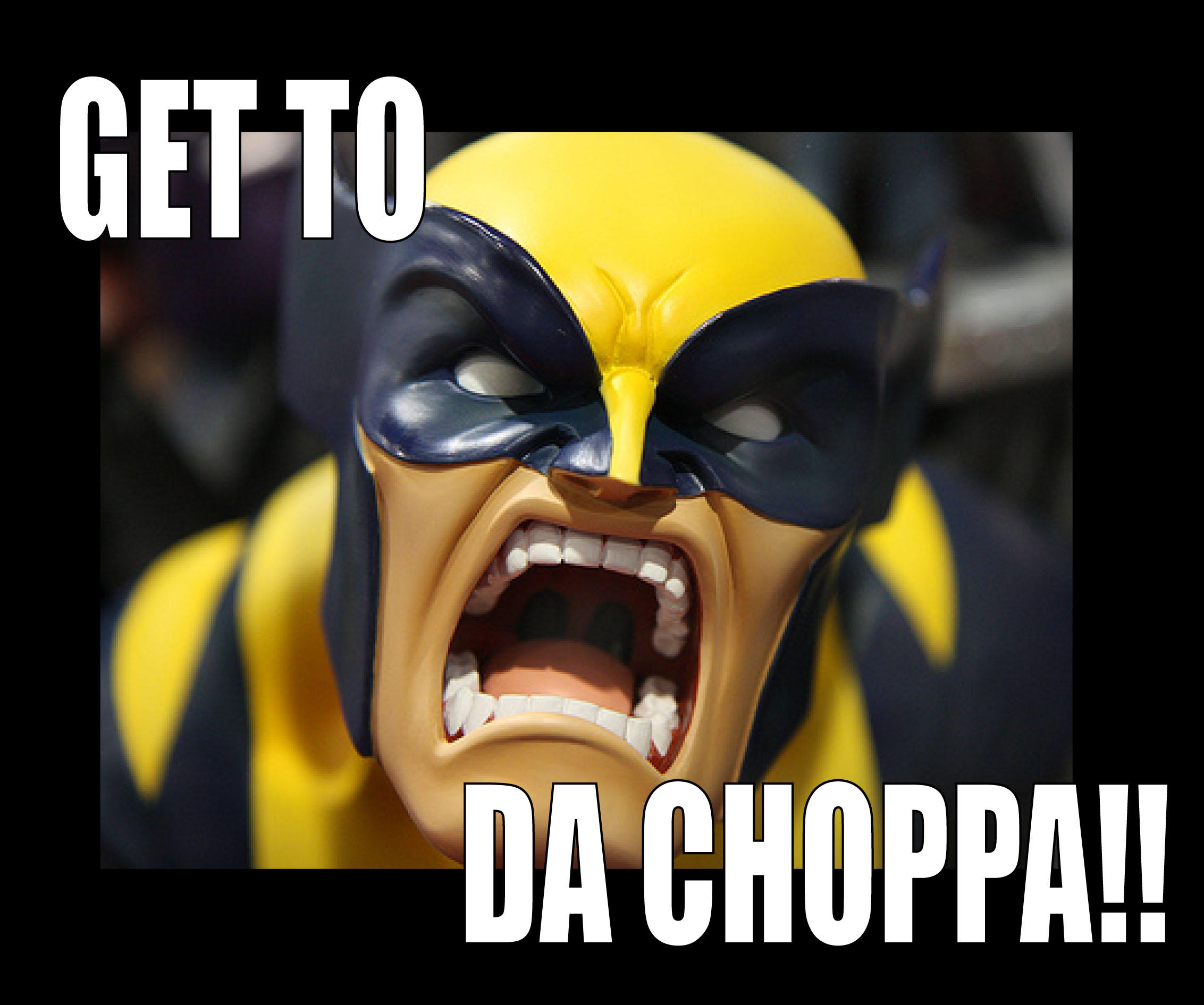 Get to da choppa!! | Get To The Choppa | Know Your Meme