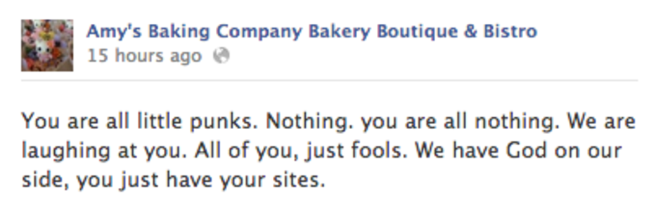 [Image - 544964] | Amy's Baking Company PR Scandal | Know Your Meme