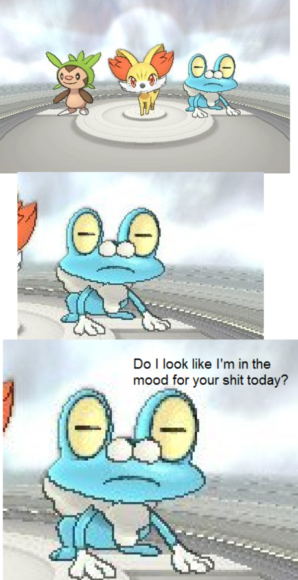 Froakie is in No Mood | Pokémon | Know Your Meme