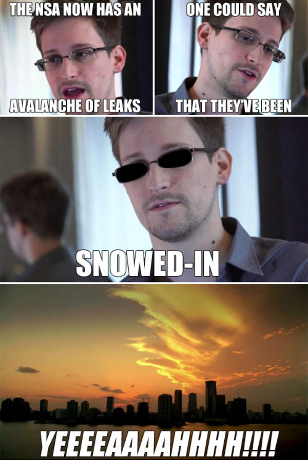 Its a blizzard of Truth | Edward Snowden | Know Your Meme