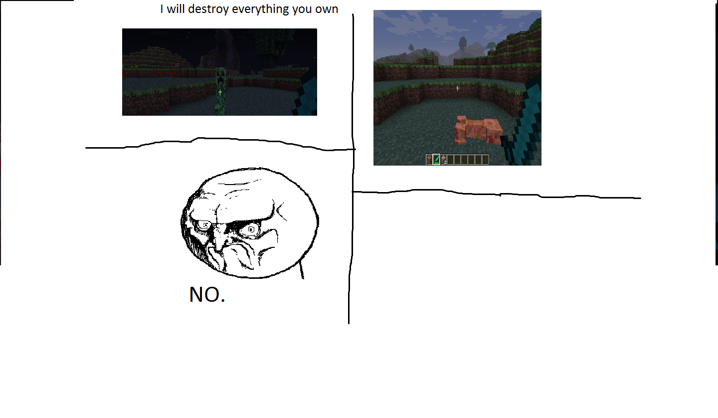 NO. creeper | NO. Rage Face | Know Your Meme