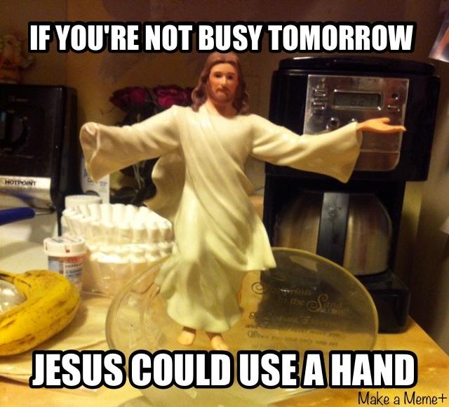 Give Jesus A Hand | LOL Jesus | Know Your Meme