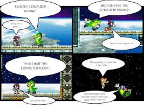 Funny Sonic Comic | Find the Computer Room! | Know Your Meme