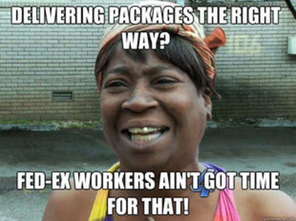 Aint got no time to properly deliver a pakacge | Fed-Ex Delivery Video ...