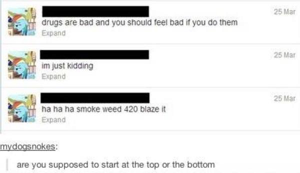 are you supposed to start at the top or the bottom | Tumblr | Know Your ...