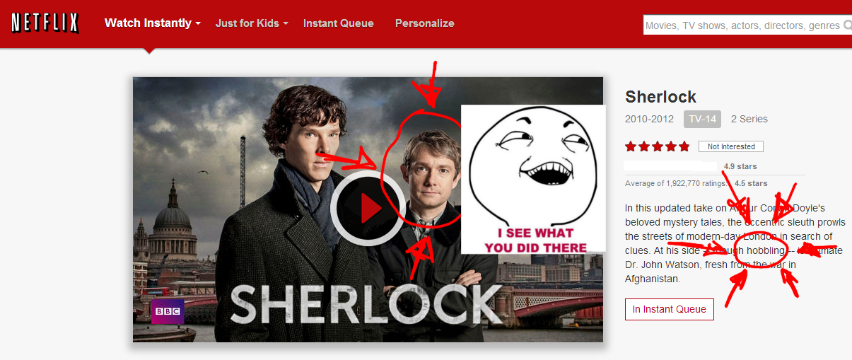 Sherlock: "Though Hobbling" | I See What You Did There | Know Your Meme