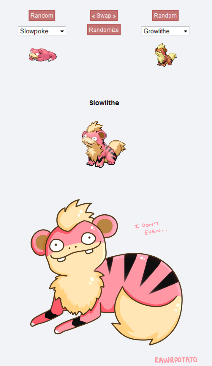 Pokemon Fusion Art Trade: Slowlithe | Pokéfusion / Pokémon Fusion ...