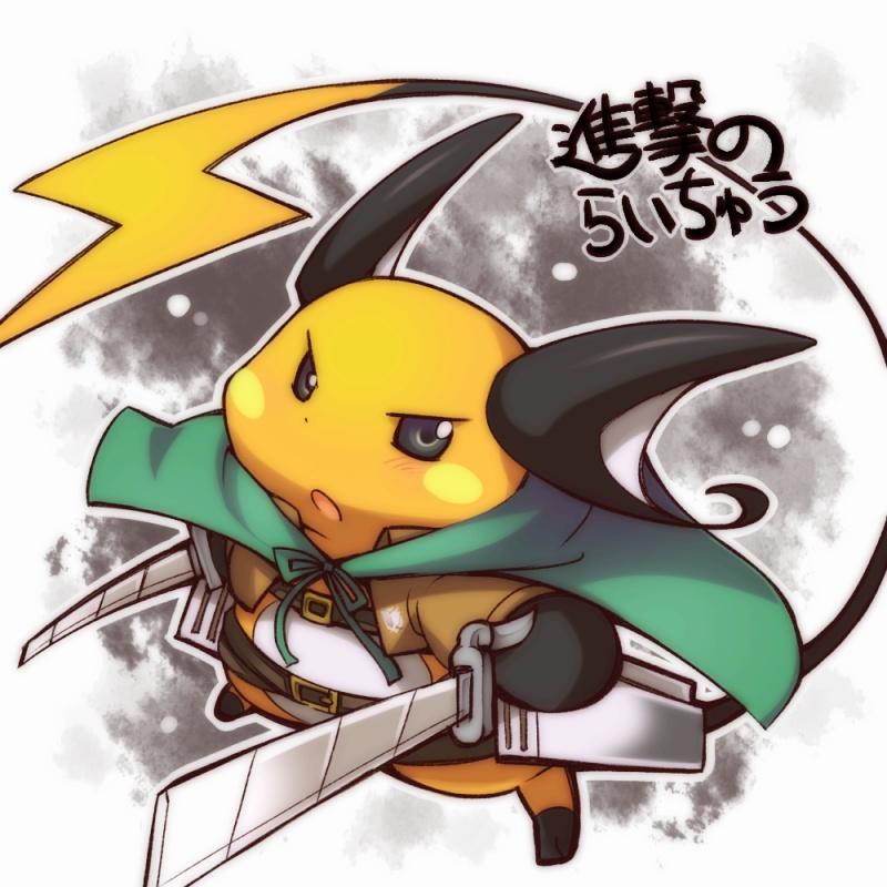Raichu in Attack on Titan | Pokémon | Know Your Meme