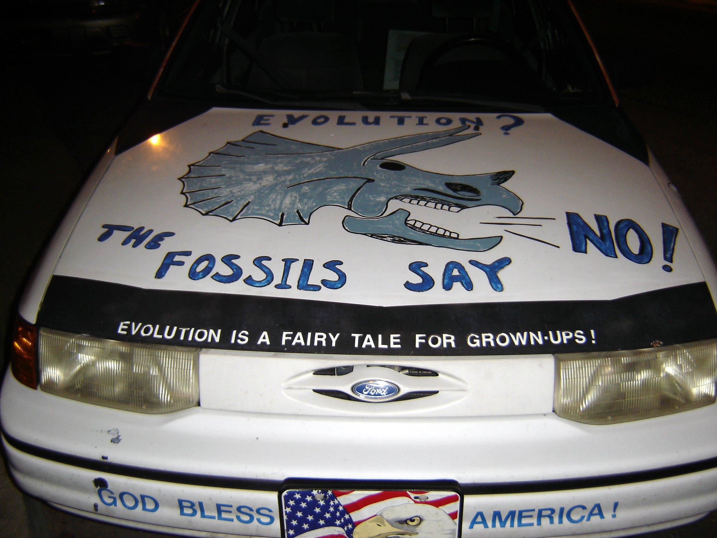 Creationist car | Cringe | Know Your Meme