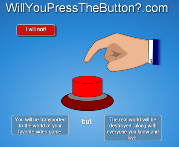 did you mean homestuck? | Will You Press The Button? | Know Your Meme