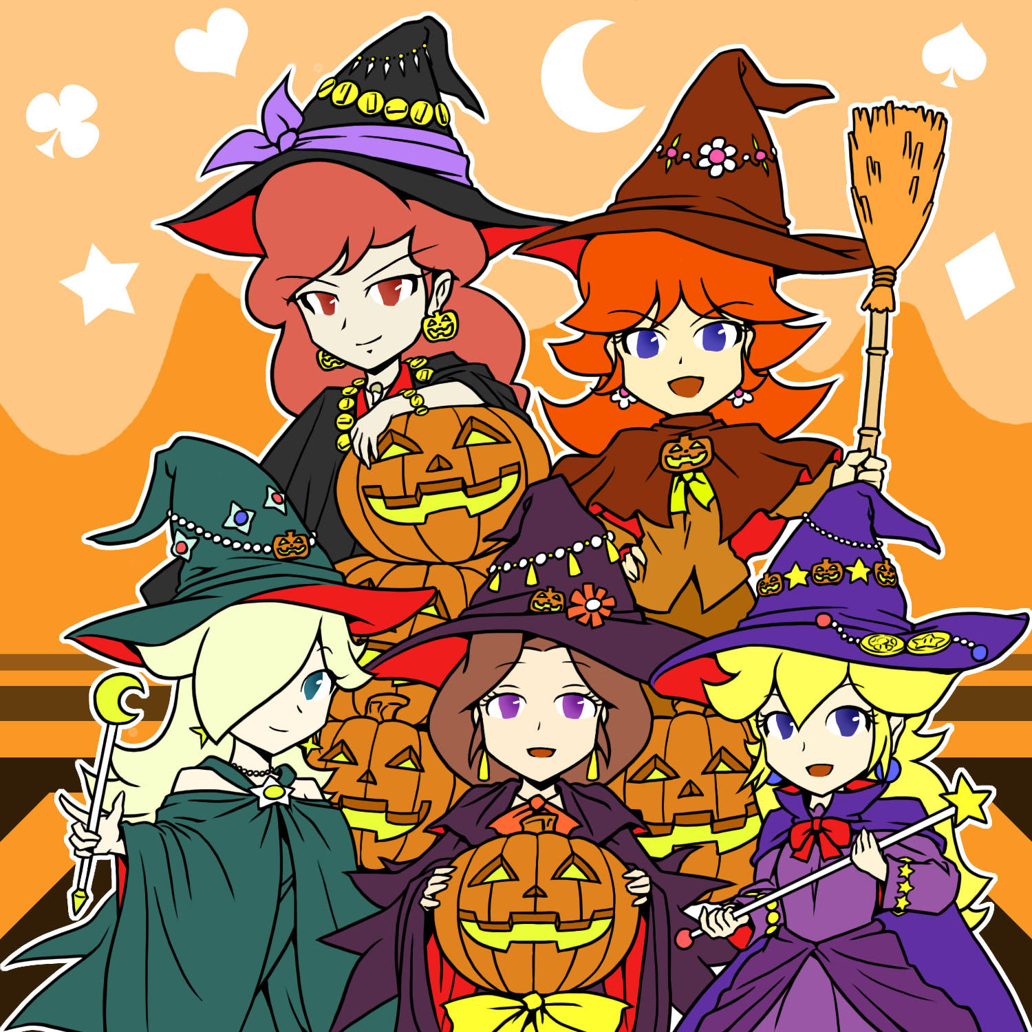 Princess Peach, Princess Daisy, Pauline, Captain Syrup, and Rosalina ...