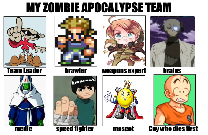 [Image - 631097] | My Zombie Apocalypse Team | Know Your Meme