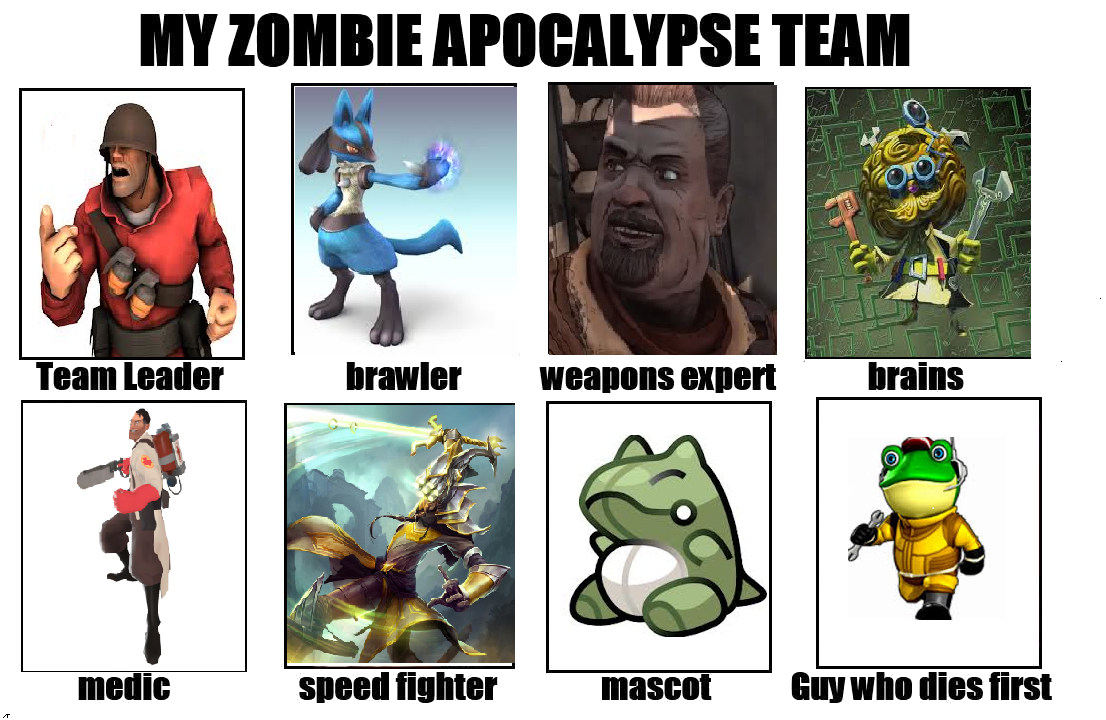[Image - 631212] | My Zombie Apocalypse Team | Know Your Meme